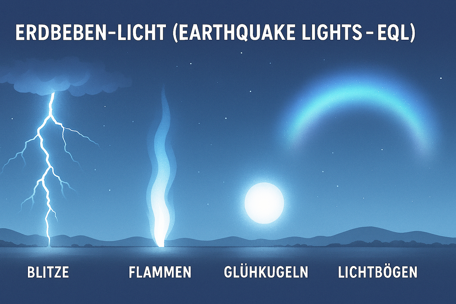 Erdbeben-Licht (Earthquake Lights – EQL) – Rätselhafte Himmelsblitze ...